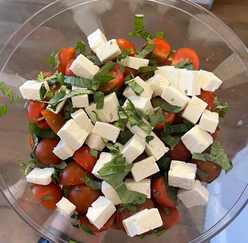 Tomato, Feta and Basil Salad – Rosey Lea